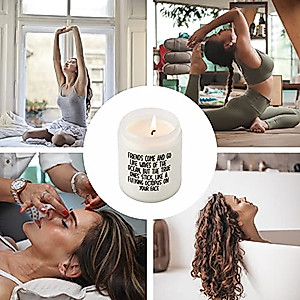 Dear Friend, Best Friends, Friendship Gifts for Women Friends, Coworker, Friends Gifts - Funny Birthday, Mothers Day Gifts for Good Friends, Long-Distance Friend - Friends Theme, Best Friend Candle