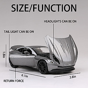 JACKIEKIM 1:32 Alloy Pull Back Car Diecast Model for Asdun Martin,Collection, Mini Simulation Vehicles Toys for Kids,Boyfriend,Young Peoples Gift(Gary)