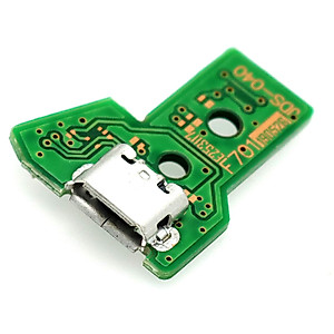 Deal4GO JDS-040 12-pin Micro USB Charging Port Socket Board PCB Module Replacement for Sony PS4 Pro Slim Controller