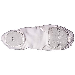 Capezio Women's Ballet Flat, White, 6.5 UK