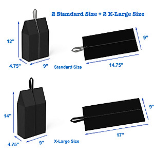 Simple Houseware 4 Pack Travel Shoe Bags