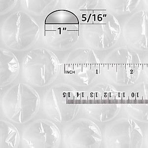 Bubble Cushioning Protective Packaging Medium 5/16" (12" Wide x 100' Length)