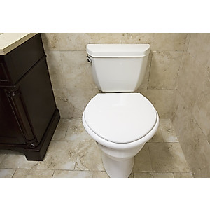 Big John Products 2445646-1W Closed Front with Cover Oversize Toilet Seat, White