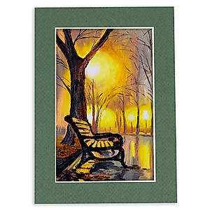 4x6 Mat for 5x7 Frame - Precut Mat Board Acid-Free Show Kit with Backing Board, and Clear Bags Hunter Green 4x6 Photo Matte Made to Fit a 5x7 Picture Frame Matboard for Framing, Pack of 100 Mats