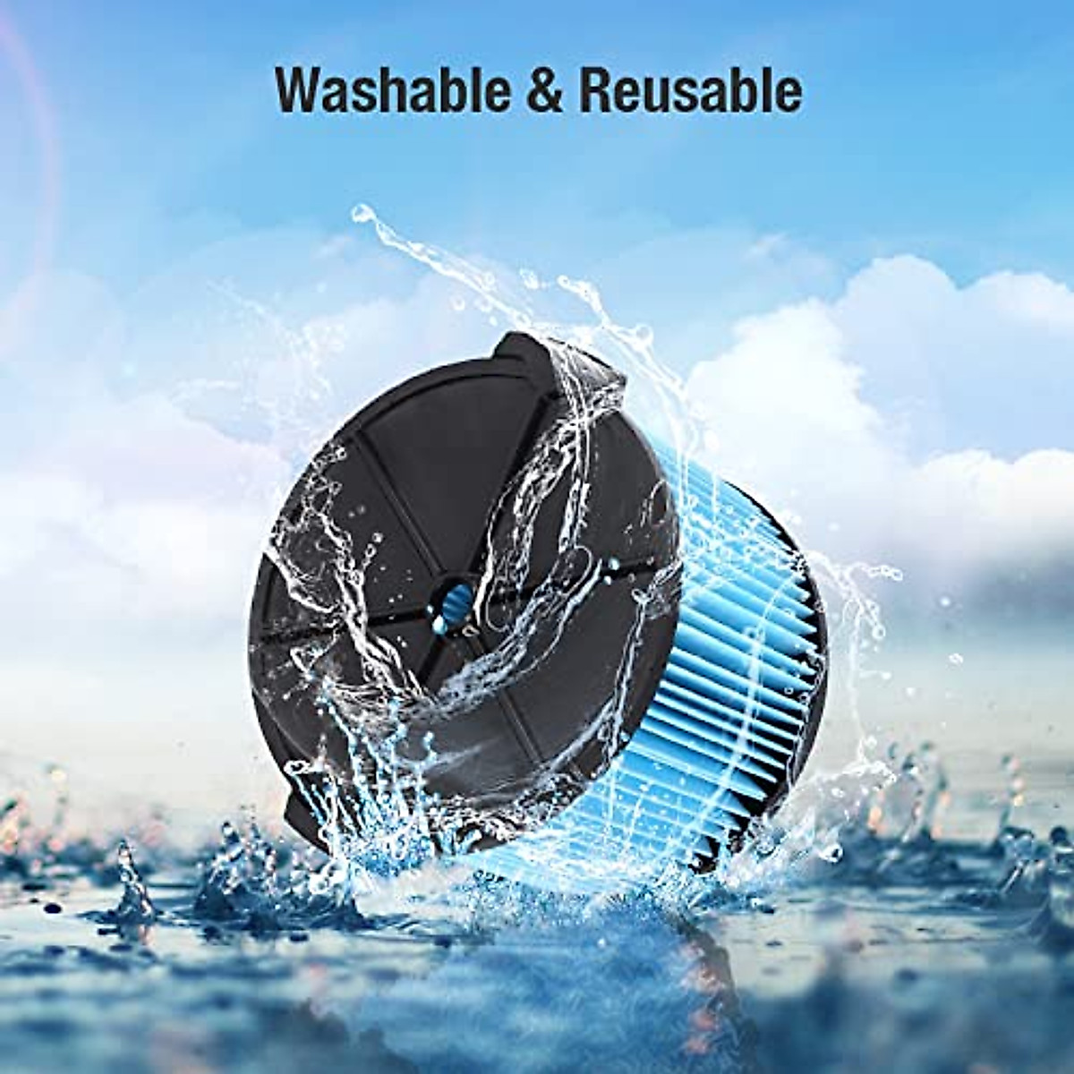 VF3500 Replacement Filter for Ridgid Shop Vacuum 3-4.5 Gallon Wet Dry Vacuums, Housmile 3-Layer Filter for Ridgid Shop Vac Filters Compatible with Ridgid WD4050, WD3050, WD4080, WD4522, 4000RV, 4500RV