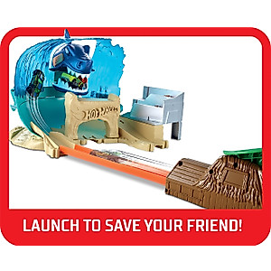 Hot Wheels City Shark Beach Battle Play Set Multicolor