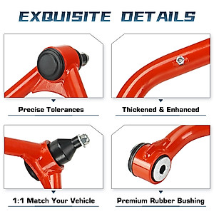 Front Upper Control Arms with Ball Joint for Chevy Silverado/Suburban 1500 Tahoe, for Cadillac Escalade, for GMC Sierra/Savana 1500, Adaption 2-4" Lift Suspension Kit Adjustable Control Arm 2PCS