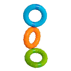 Fat Brain Toys Silly Rings - Three Magnetic Sensory Rings for Babies & Toddlers