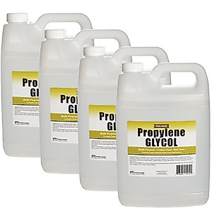 Propylene Glycol - USP Certified Food Grade - Highest Purity, Humectant, Fog Machine, Humidor & Antifreeze Solution, DIY, 4 Gallon Value Pack