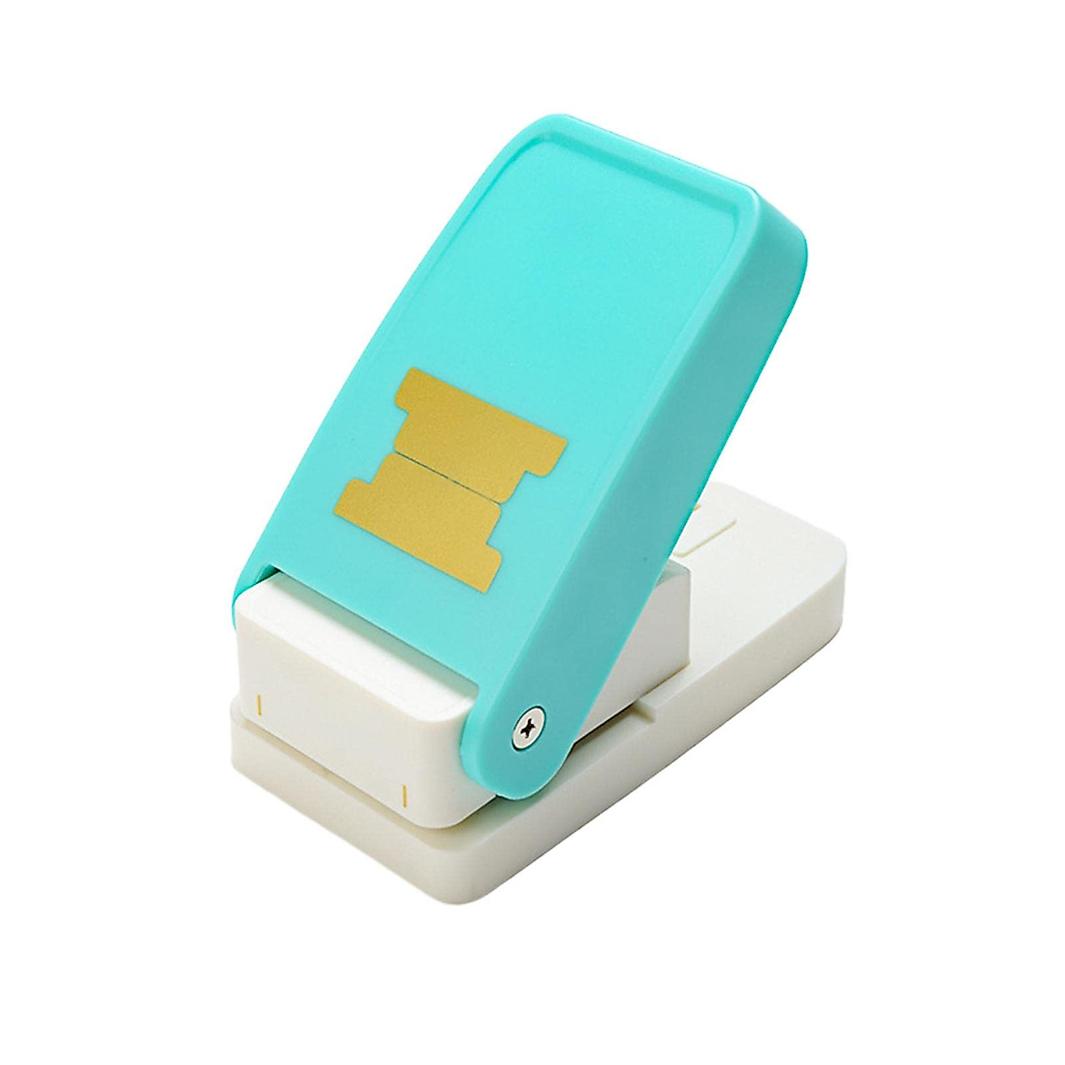 Gazechimp Loose Leaf Separator Label Punch Tab Punch Self Made Index Label Hole Punch Folder Punch Paper Craft for Card Making Projects Office Notepad