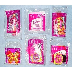 McDonalds - Barbie Complete Happy Meal Set - 2002