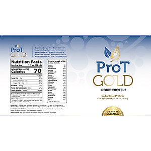 ProT GOLD Berry Sugar Free Liquid Protein Shot - 16oz Anti Aging. Proven to Boost Immunity. Formula Trusted by 4,000+ Medical Facilities for Complete Protein Nutrition and Proven 2X Faster Healing
