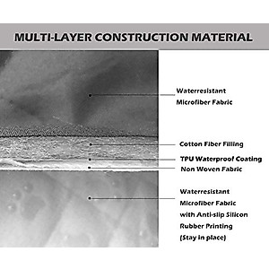 Ameritex Loveseat Cover Water-Resistant Quilted Furniture Protector with Back Nonslip Paws Slipcover for Dogs, Kids, Pets Loveseat Slipcover Stay in Place for Leather (Burgundy, 46'')