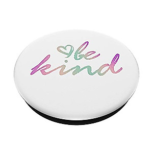 Rainbow Be Kind White PopSockets Swappable PopGrip