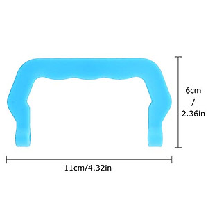 iplusmile Heavy Duty Dog Crate Pet Cage Handle, Replacement Pet Cage Crate Handles Cage Handles for Hamster Rabbit Squirrel Chinchilla Cage (10pcs, Sky- Blue) Outdoor Cat Enclosures