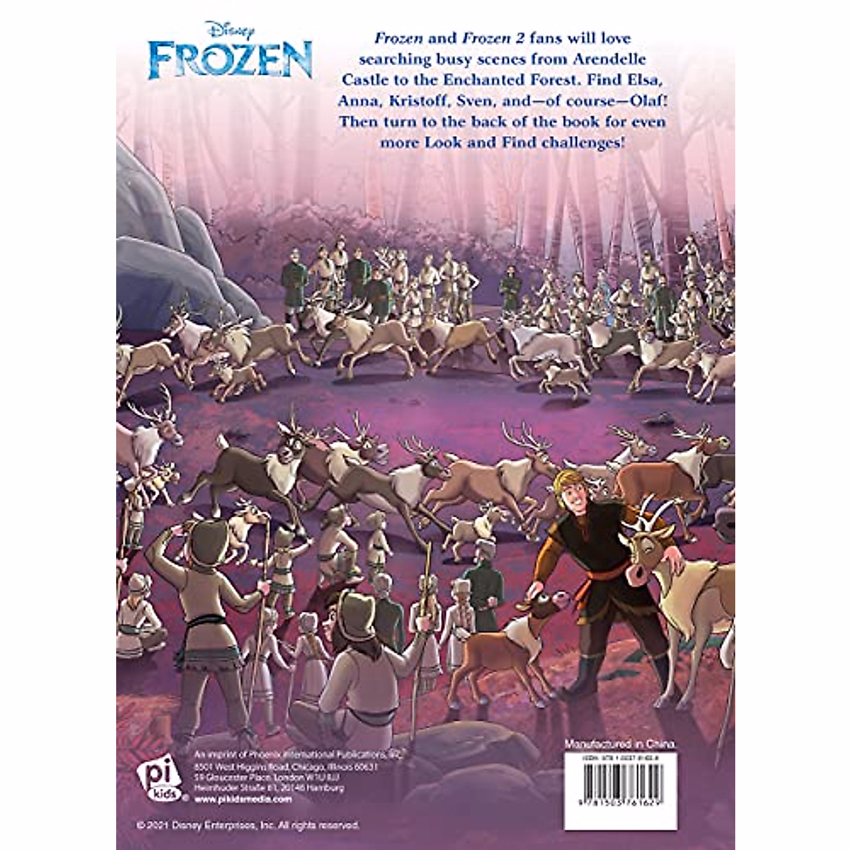 Disney Frozen - Where’s Olaf? Look and Find Activity Book - Includes Elsa, Anna, and More Frozen Favorites - PI Kids