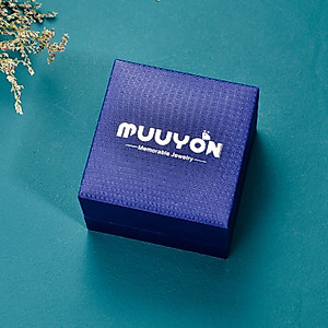 MUUYON 14K Gold Rabbit Necklace for Women, Real Yellow Gold Crescent Moon and Star Pendant Necklace, Easter Jewelry for Ladies Mom Sisters, 16"+1"+1"