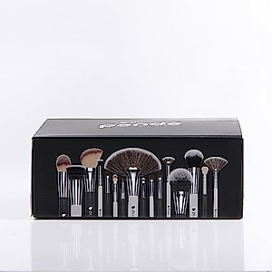 DUcare Professional Makeup Brushes Panda Series Makeup Brush Set Valentines Day Gifts 31Pcs Kabuki Foundation Blending Face Powder Blush Concealers Eye Shadows With Leather Case Organizer