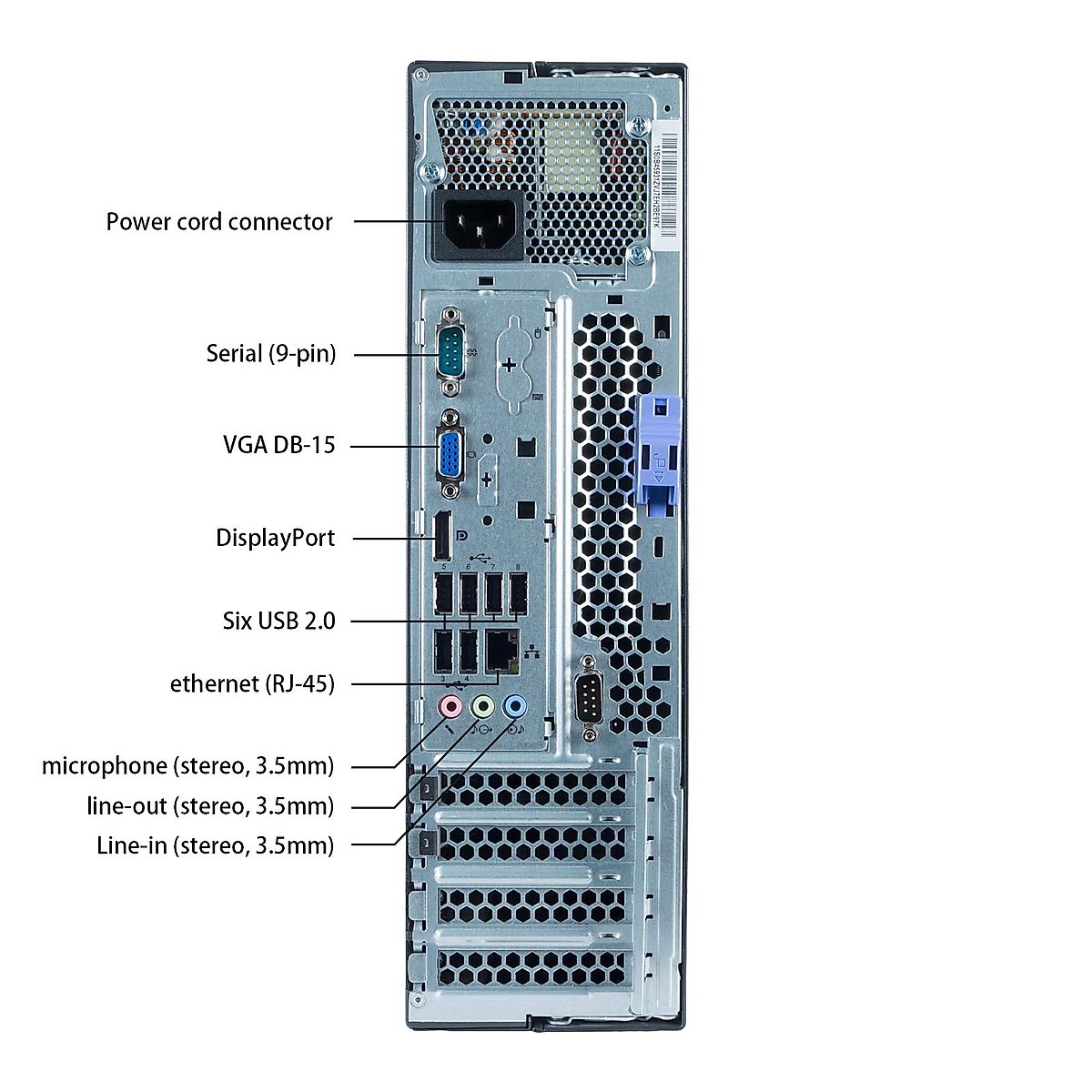 Lenovo ThinkCentre Small Form Desktop PC Computer Package, Intel Quad Core i5 up to 3.4GHz, 8G DDR3, 1T, DVD, VGA, DP, 19 Inch LCD Monitor, Keyboard, Mouse, Win 10 Pro 64 (Renewed)