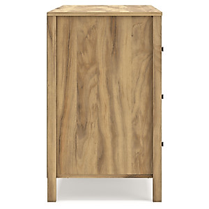 Signature Design by Ashley Hallityn Coastal 6-Drawer Dresser with Safety Stop and Scalloped Design, White