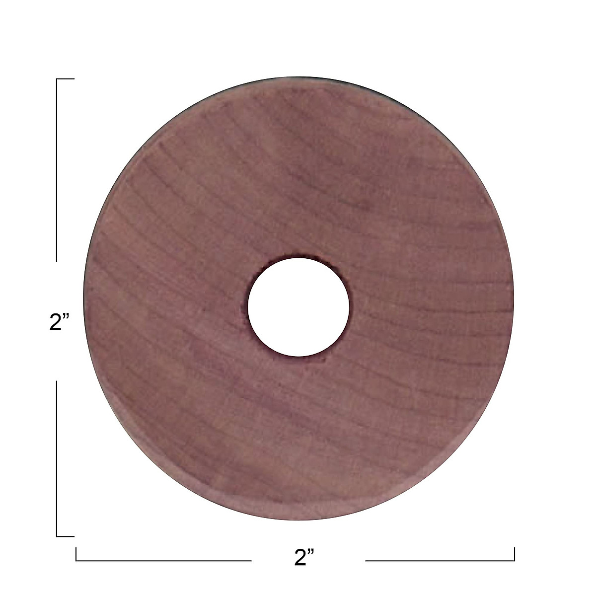 Household Essentials 14306 CedarFresh Red Cedar Wood Rings for Hangers - Set of 6