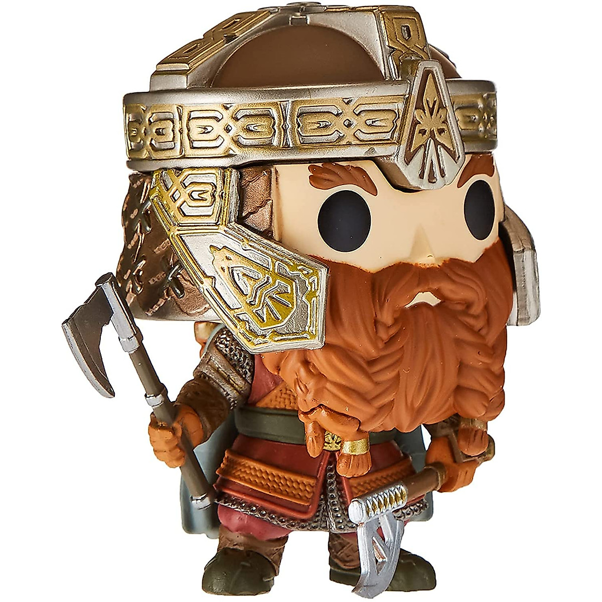 POP Lord of The Rings - Gimli Funko Pop Vinyl Figure (Bundled with Compatible Pop Box Protector Case), Multicolored, 3.75 inches