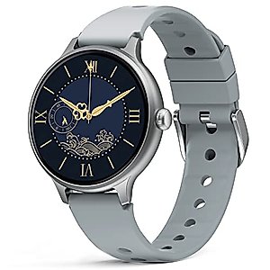 FITVII Smart Watch Answer/Make Call, Fitness Tracker with 24/7 Blood Pressure Heart Rate and Blood Oxygen Monitor, Sleep Tracker Calorie Step Counter Waterproof Smartwatch for Android iOS Women Men