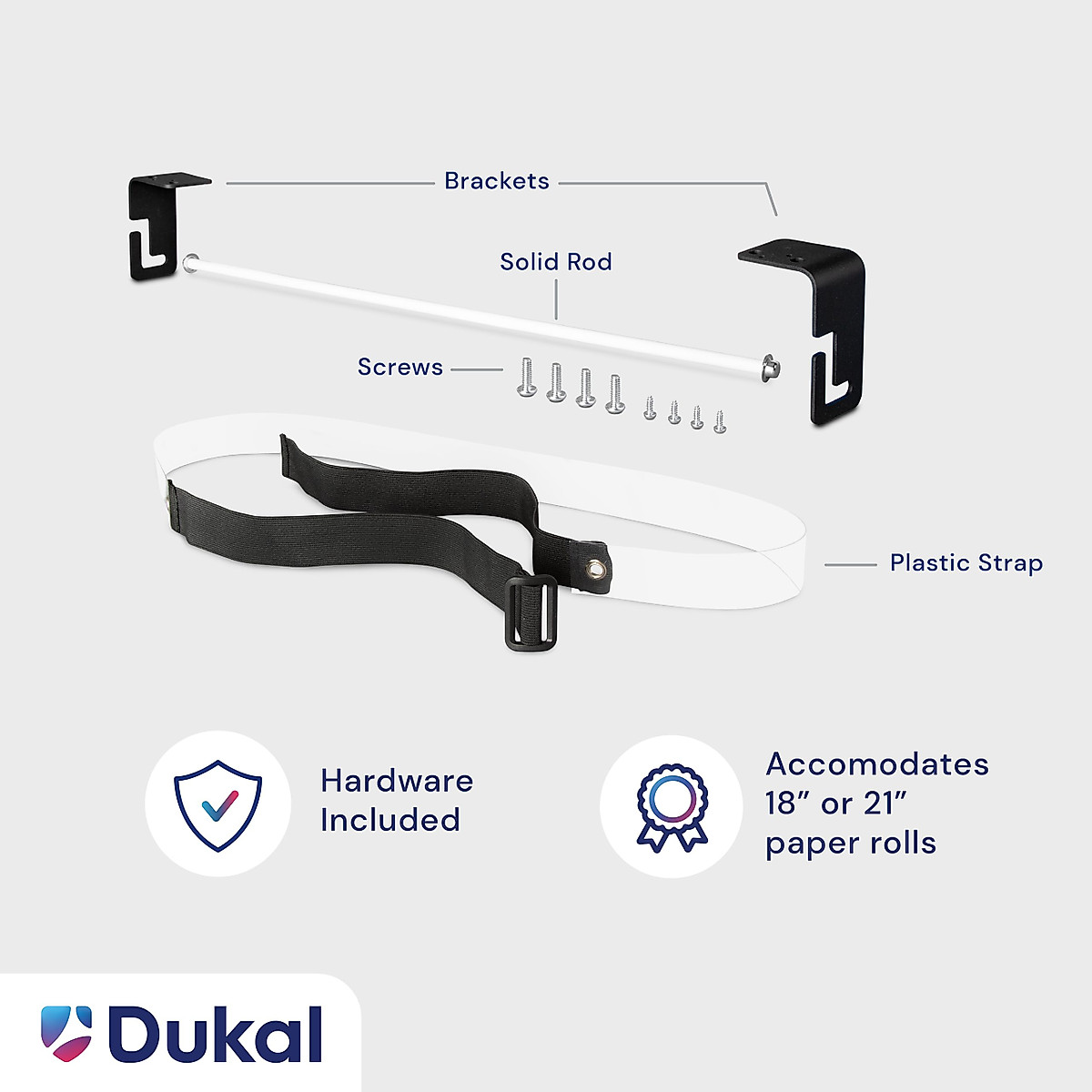 Dukal TEC 4060 Tech-Med Paper Dispenser with Paper Holder/Cutter
