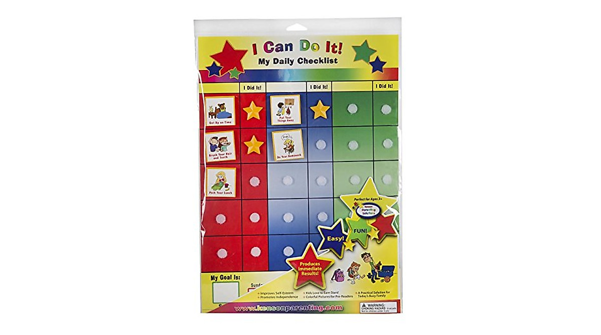 Kenson Kids Daily Checklist Chart for Responsible Kids