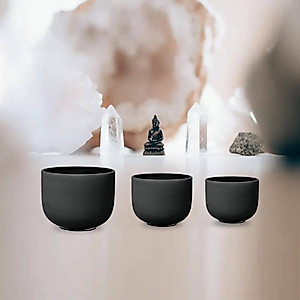 Ryan Dvan 10” C Note Red Frosted Root Chakra Crystal Singing Bowl with Free Padded Carrying Case and Suede Striker & O-Ring