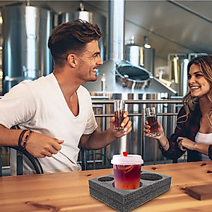 Cabilock 2pcs 5 Hole Cup Holder Drink Carrier Cup Tray Drinks Car Cup Holder Take Out Milk Tea Holder Outdoor Cup Fixing Holder Packing Cup Holders Water Cup Drink Holder Supplies