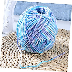 VILLCASE Knitting Yarn Soft Chunky Yarn Cotton Yarn for Crocheting Knitting Accessories Green Yellow Blue White Black red Yarn Blanket Yarn Bulky Yarn Cotton Yarn Cone Set Baby coarse Wool