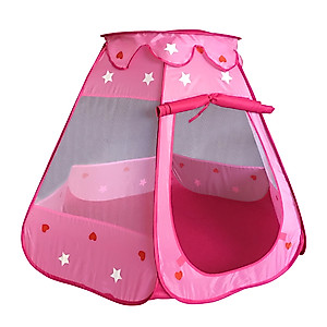 SueSport Children Girls Pink Princess Indoor & Outdoor Play Tent Small