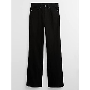 GAP Womens High Rise Flare Jeans, Black Wash, 28 Regular US
