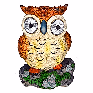 Solar Powered Owl Outdoor LED Garden Light