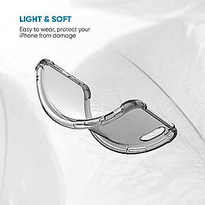 ORIbox iPhone XR Matte Case - Translucent Black, Shock-Absorbent, TPU & Polycarbonate