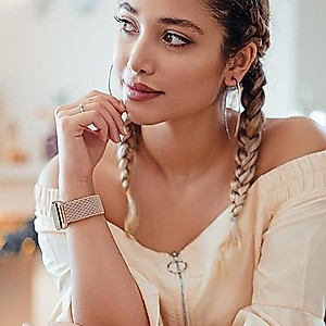 Braided Solo Loop for Apple Watch Band 40mm 41mm 38mm 44mm 45mm 42mm Ultra/2 49mm Men/Women,Stretchy Nylon Sport wristband Strap for iWatch Bands series 9/8/7/6 5/4/3/2/SE 40 44 38 42 41 45 mm