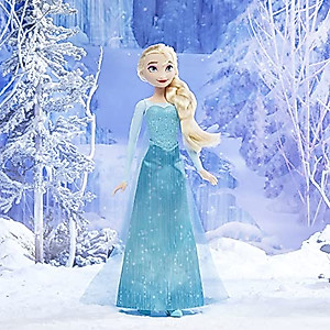 Frozen Disney's Shimmer Elsa Fashion Doll, Skirt, Shoes, and Long Blonde Hair, Toy for Kids 3 Years Old and Up