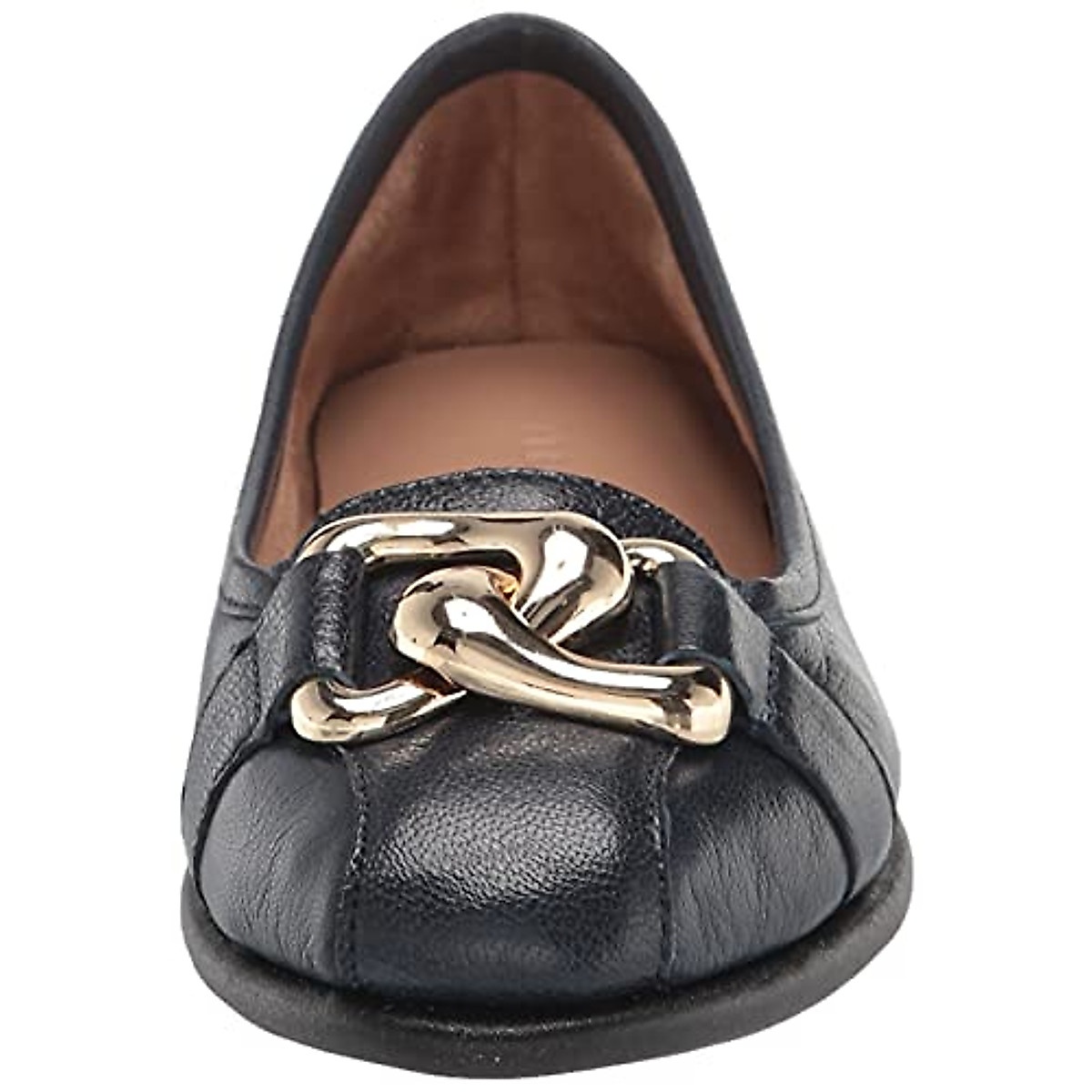 Aerosoles Women's Bristol Ballet Flat, NAVY LEATHER, 5