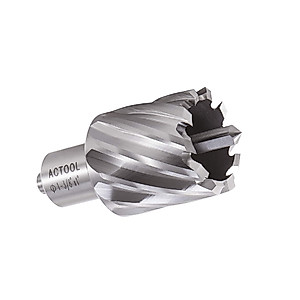 ACTOOL 1-3/8" Diameter × 1" Depth of Cut HSS ANNULAR CUTTER with 3/4'' Weldon Shank