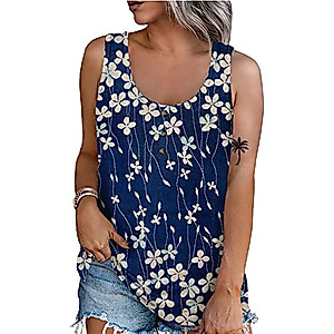 Workout Tank Tops for Women 2023 Silver Glitter Shirts for Women Button Down Shirts for Women Plus Size Sexy Workout Tops for Women Womens Tank Tops Summer Plus S（3-Blue,X-Large）