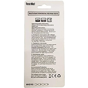 Heyiarbeit Non-Contact Voltage Tester Pen AC 12-250V Voltage Detector Pen LCD Circuit Tester Detector Circuit Test Pen Circuit Tester Tool