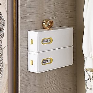 ACGrade Underwear Organizer,Wall Mounted Sock Organizer,Underwear Storage Organizer,Socks Organizer for Drawer,Underwear Organizer for Closet, 38x8x12cm