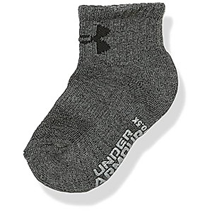 Under Armour boys Multi Pack Quarter Sock, Red, 2-4T US