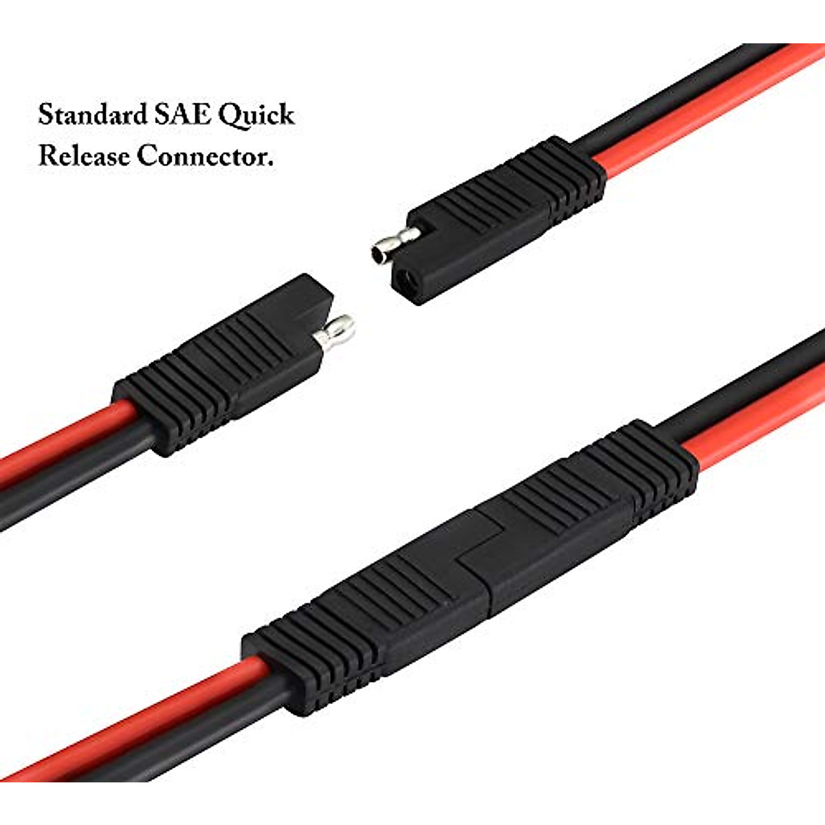 zdyCGTime 2 Pin Power Industrial Circular Connector to SAE Cable for Solar Panel Suitcase and Grand Design, Fit for Furrion, Forrest River RV Solar Panel Suitcase, Grand Design RV's Industry（10AWG）