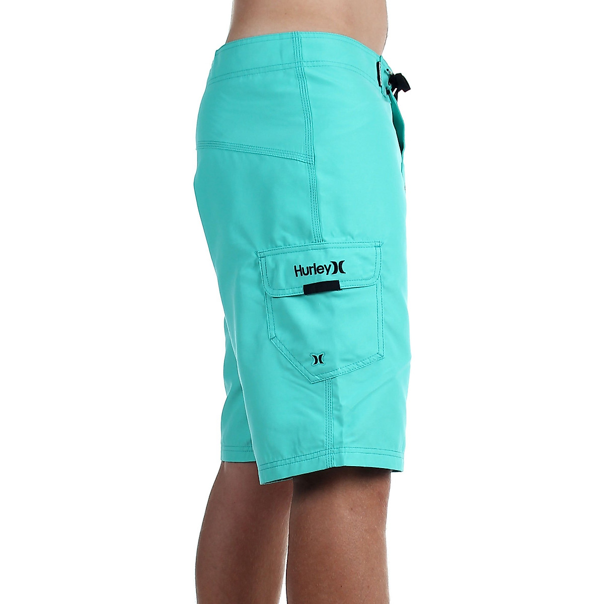 Hurley® One & Only Boardshorts for Men 22" – Quick Drying – EZ Fly Closure – Hook and Loop Flap - Polyester Hyper Jade 34 One Size