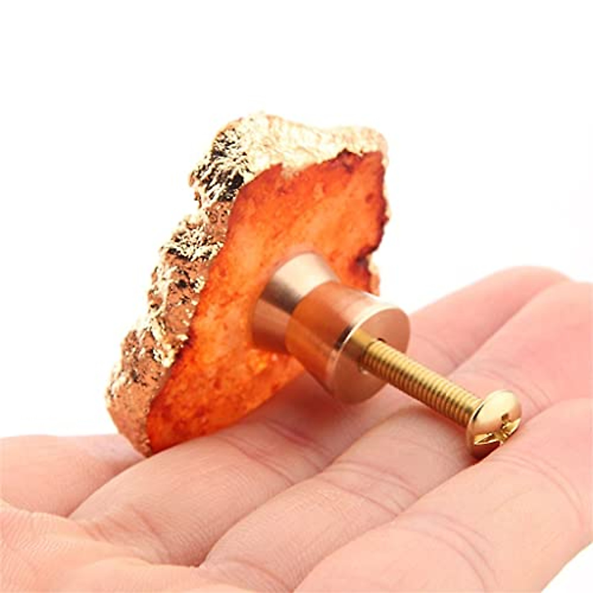 BITACS Crystal Brass Handle Drawer Kitchen Cabinet Closet Door Knob Crystal Drawer Handle (Color : F, Size : As The Picture Shows)