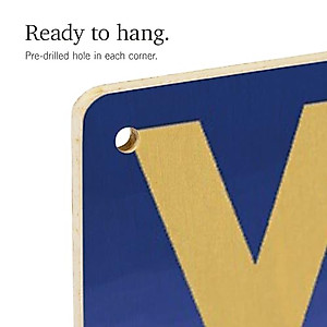 Lantern Press 6x9 Inch Wood Sign, Ready to Hang Wall Decor, Venice, Florida, Palms and Sunset