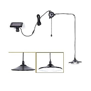 Kyson Solar Lights,Solar Powered Led Shed Light with Remote Control and Pull Cord for Indoor Outdoor Use