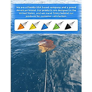 BLUEWING 32in Sea Anchor Drift Sock 840D Nylon Parachute Fishing Drogue for Marine Boat/Jet Ski/Sail, Orange